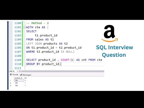 SQL Amazon Interview - YouTube