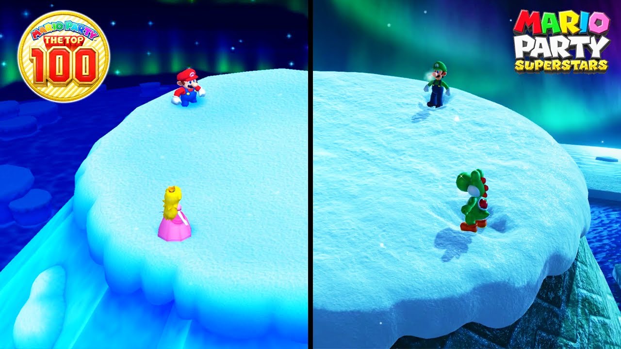 Evolution of Snowball Summit in Mario Party (2017-2021) - YouTube