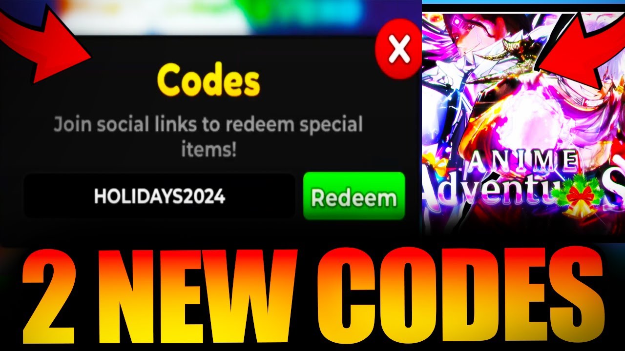 2 NEW CODES ANIME ADVENTURES CODES! ROBLOX ANIME ADVENTURES CODES ...