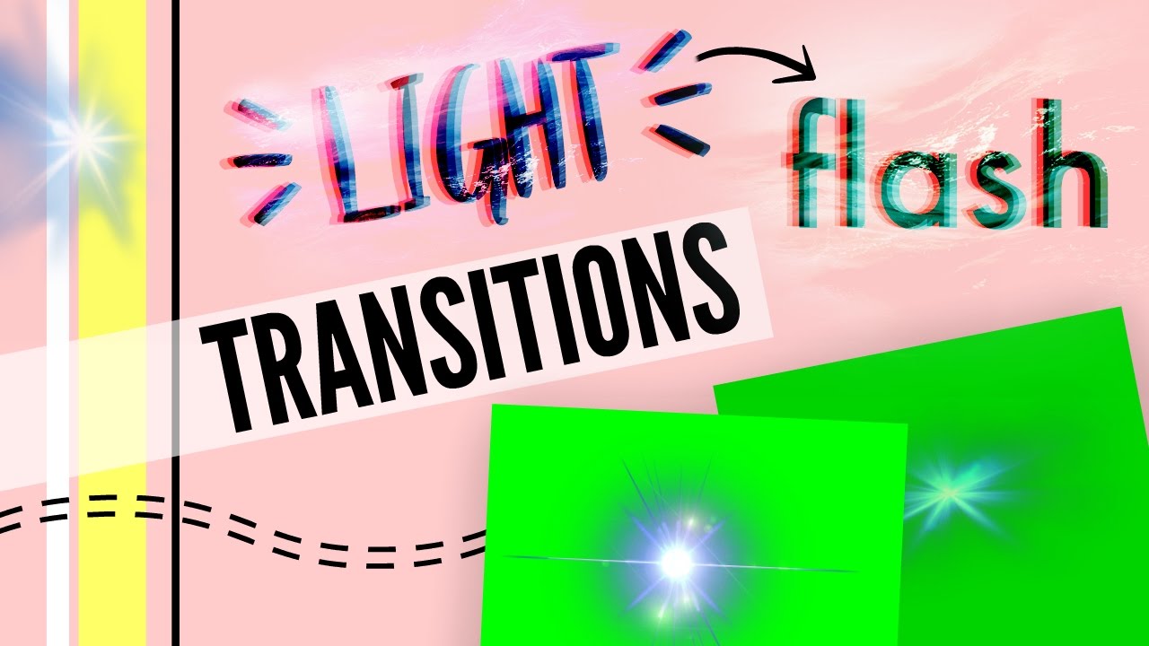 LIGHT FLASH TRANSITIONS | Green Screens (white, black, purple...) - YouTube