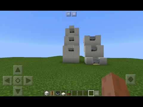 How to build an escalator in minecraft pocket edition - YouTube