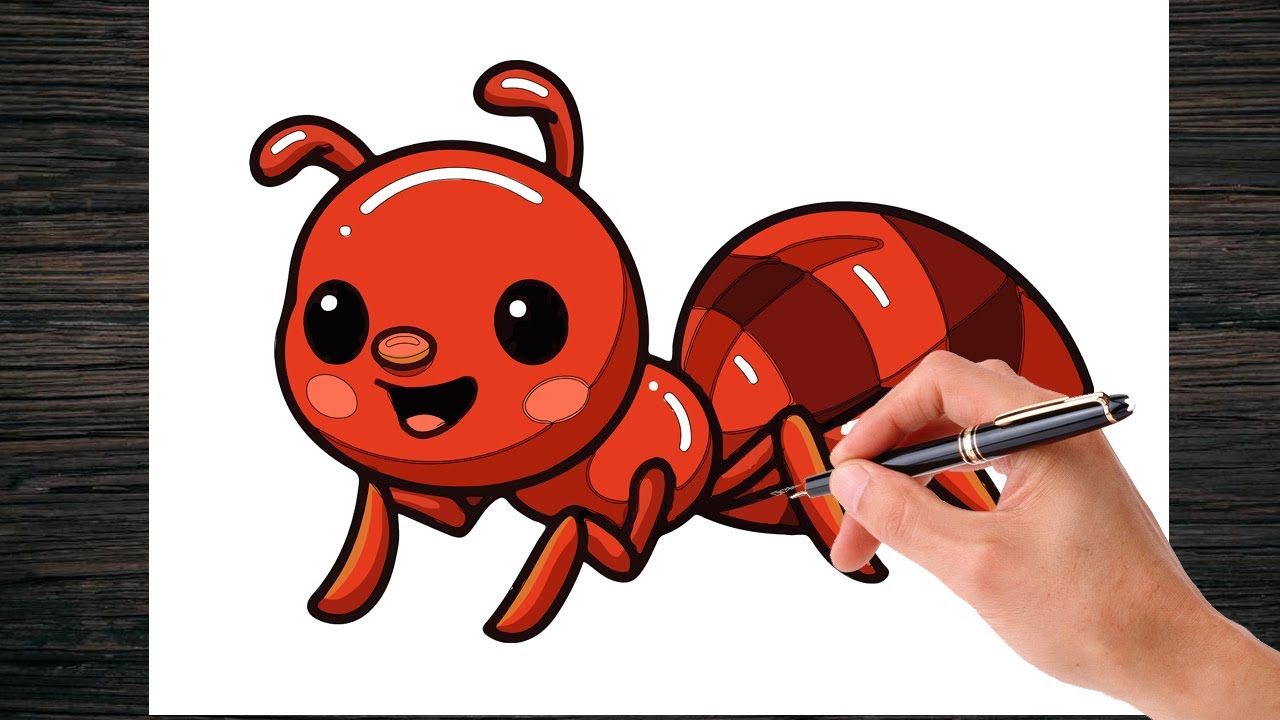How To Draw a Ant - Step By Step | Tutorial - YouTube