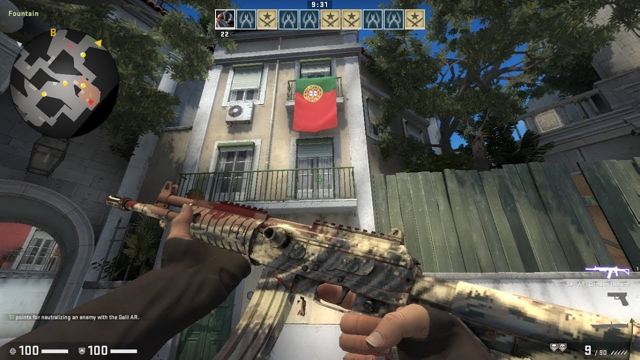 CSGO Galil AR Crimson Tsunami Factory New - YouTube