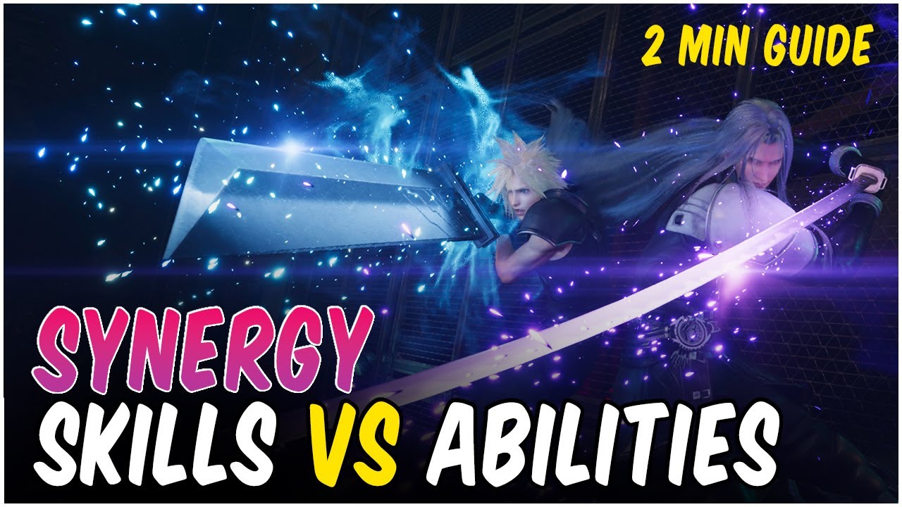 Final Fantasy 7 Rebirth - Synergy Skills vs Synergy Abilities - YouTube