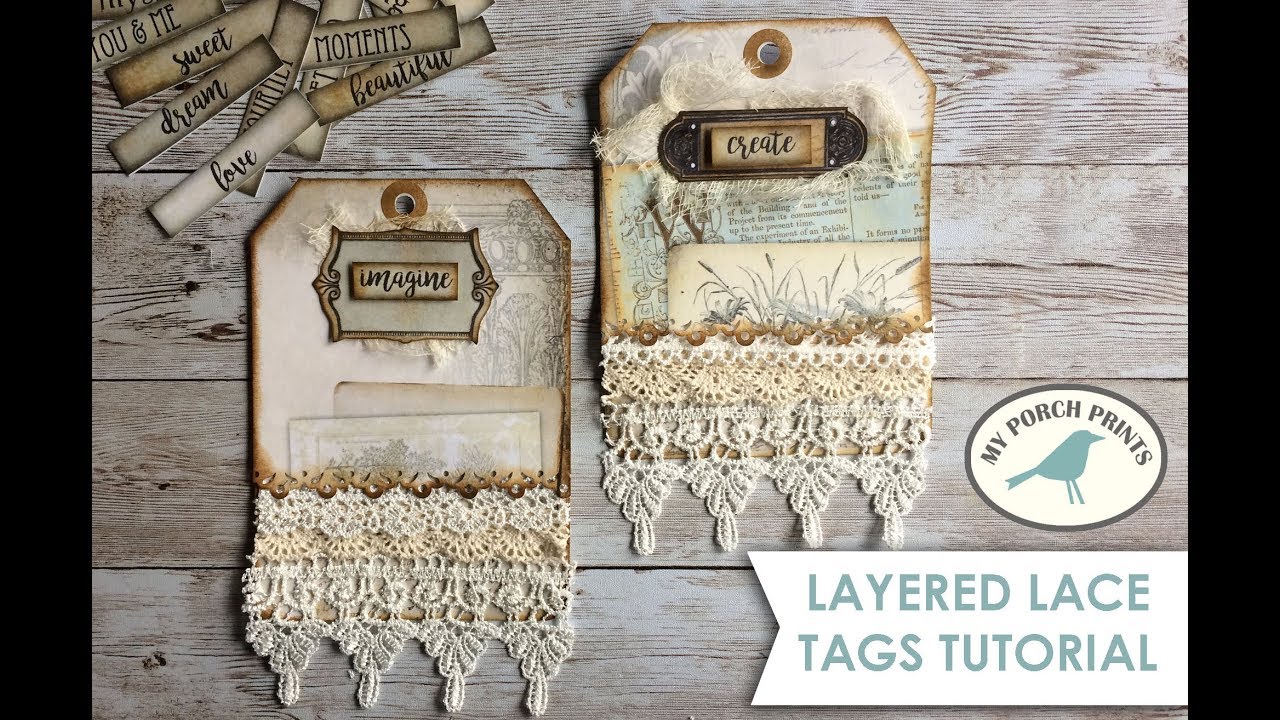 Layered Lace Tags Tutorial MPP - YouTube