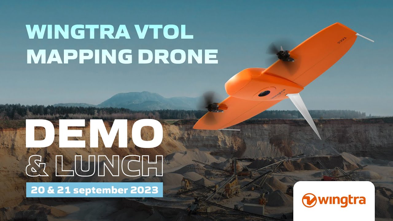 Geodirect Demo & Lunch Event Wingtra VTOL Mapping Drone - YouTube