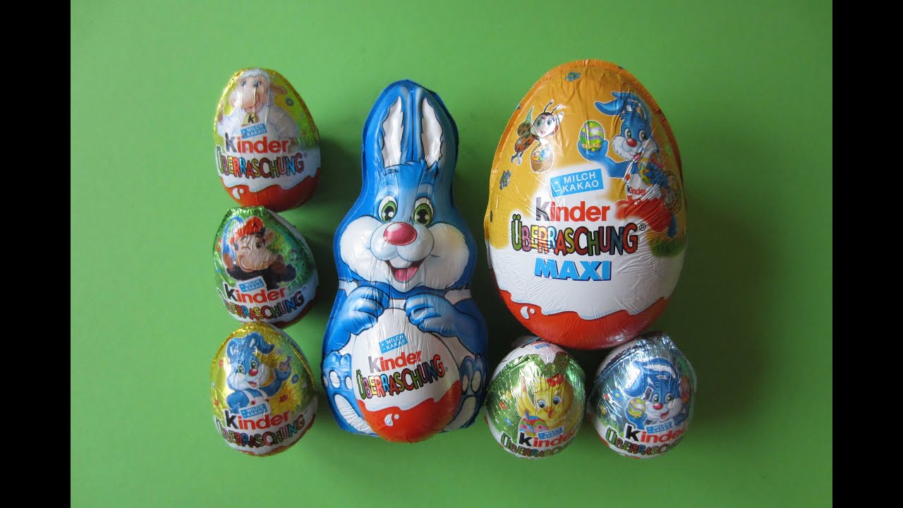 Giant Easter Surprise Egg unboxing Rabbit Easter Egg and KINDER ...