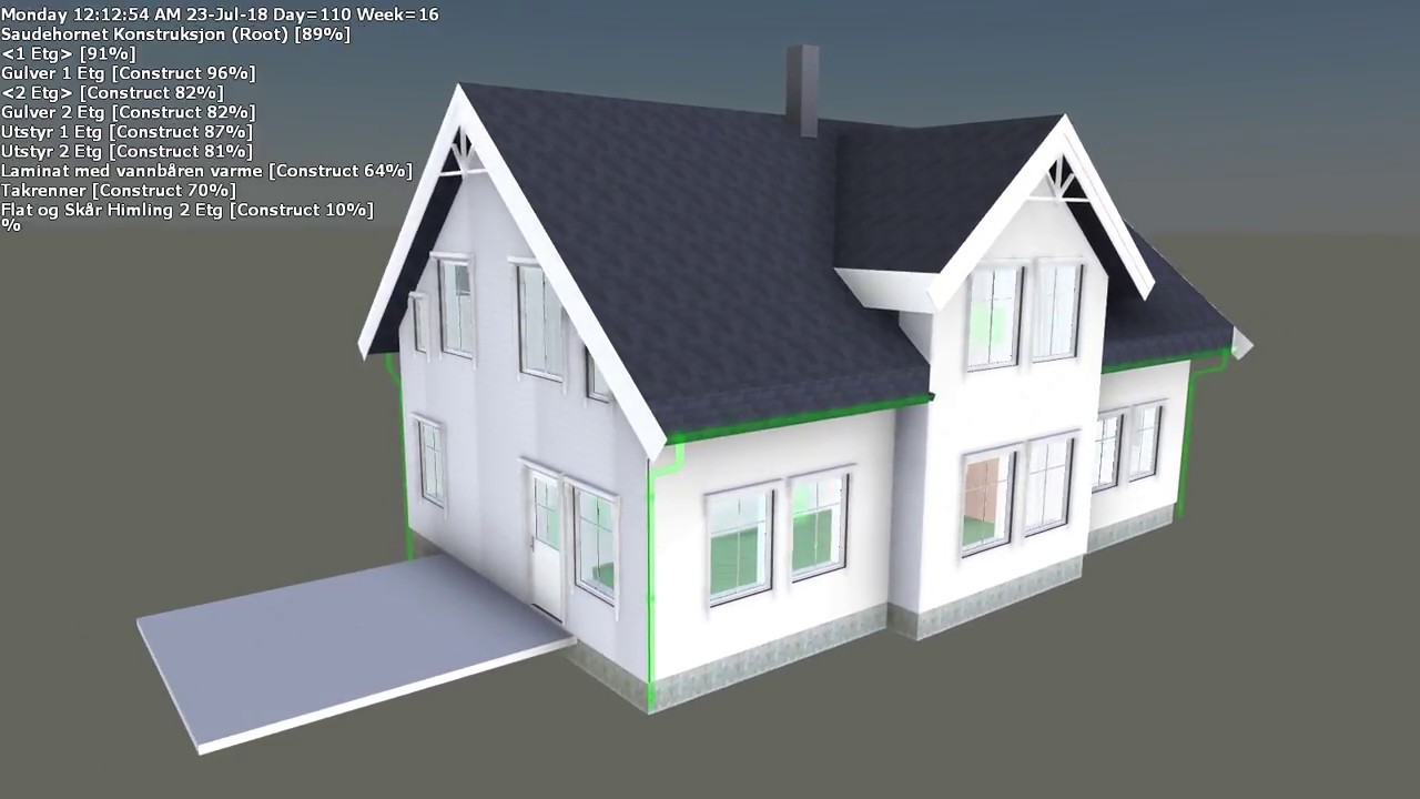 Navisworks 4D Timeliner Simulation (Saudehornet) - YouTube