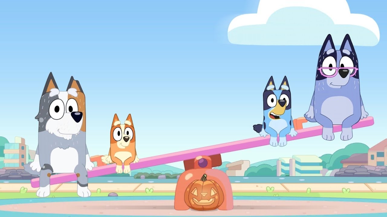Bluey: Halloween Fun on Seesaws 07 - YouTube
