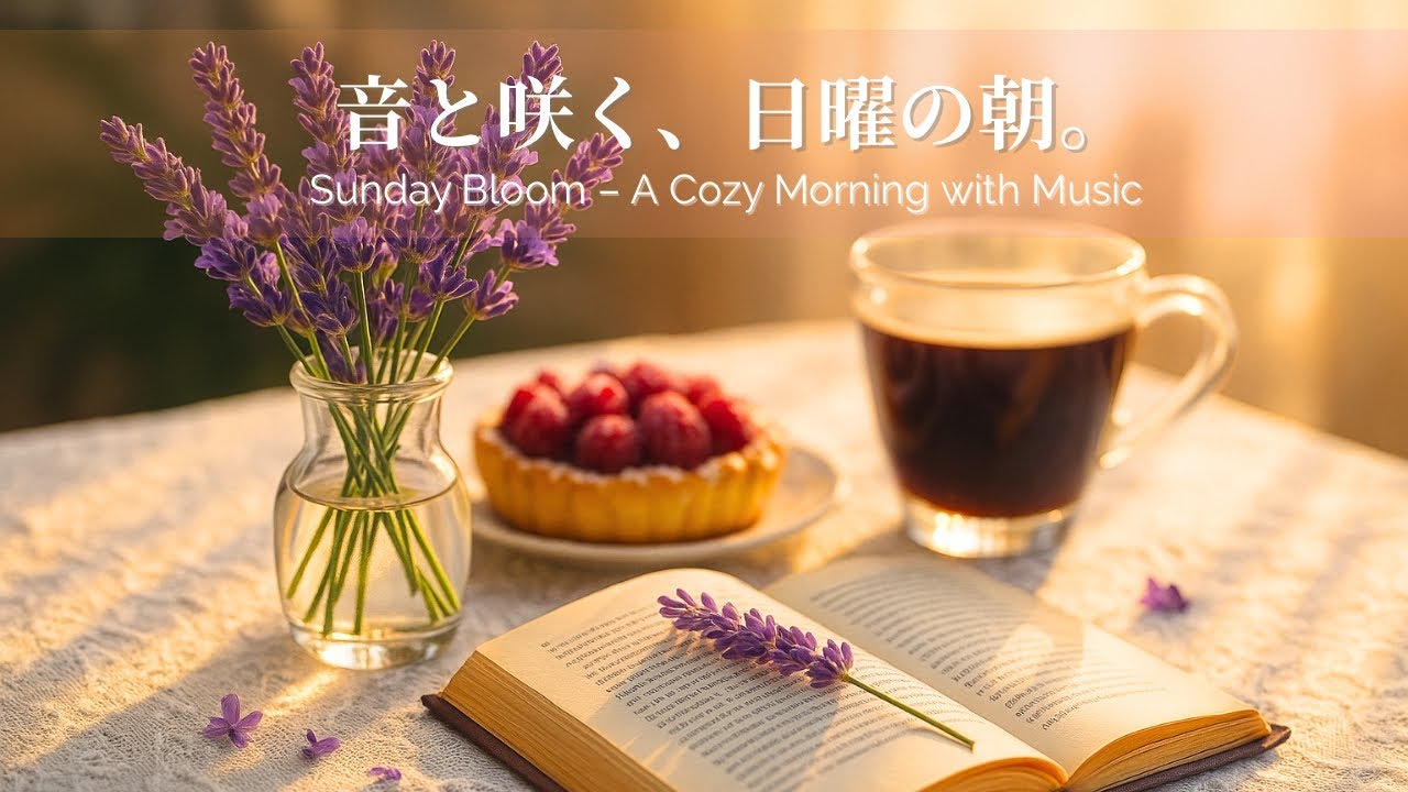 音と咲く、日曜の朝。 – Sunday Bloom #2 | A Lavender Morning with Sweet Neo Soul - YouTube