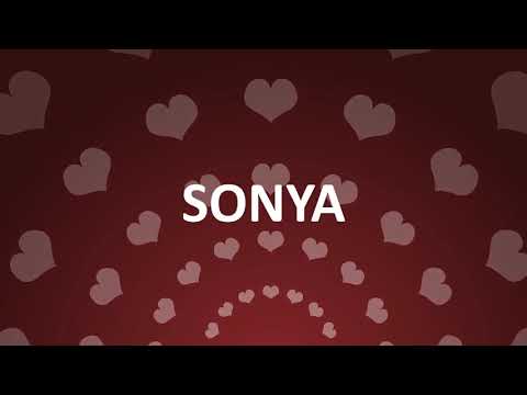 HAPPY BIRTHDAY SONYA