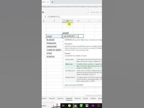 How to use VLOOKUP Function in Excel: Step-by-Step Tutorial for Beginners in Tamil - YouTube