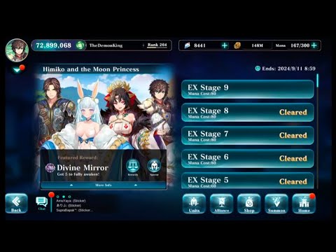 Evertale, Event - Himiko and The Moon Princess Ex Stage-9 - YouTube