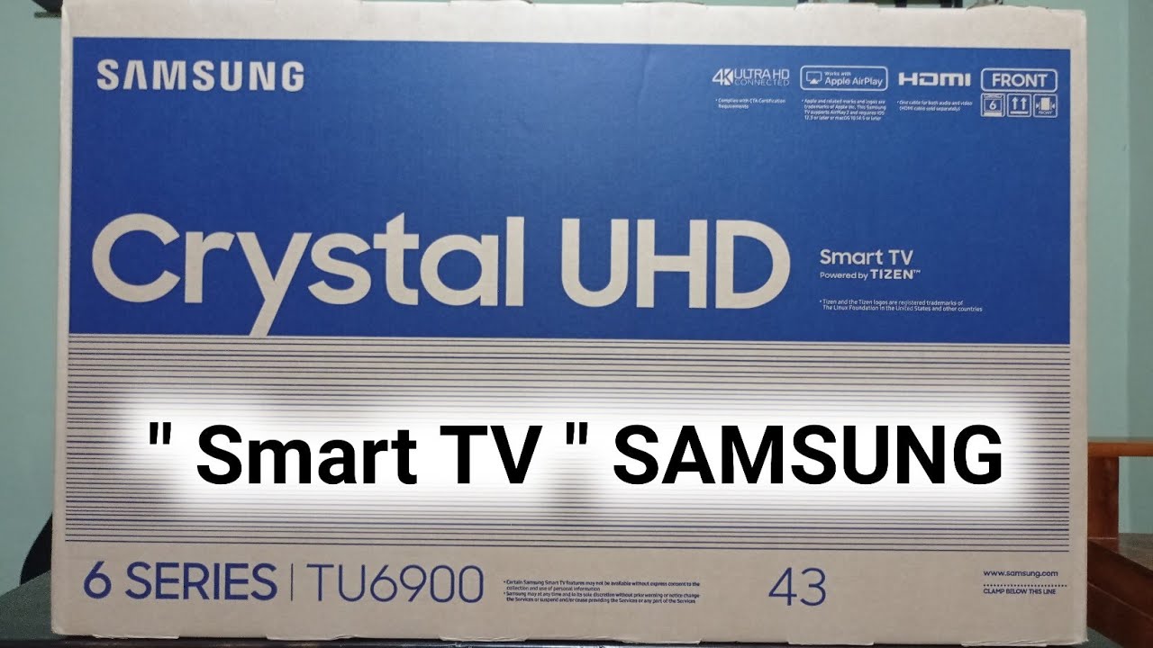 Smart TV SAMSUNG Crystal UHD 43" TU6900 Ultra HD - YouTube
