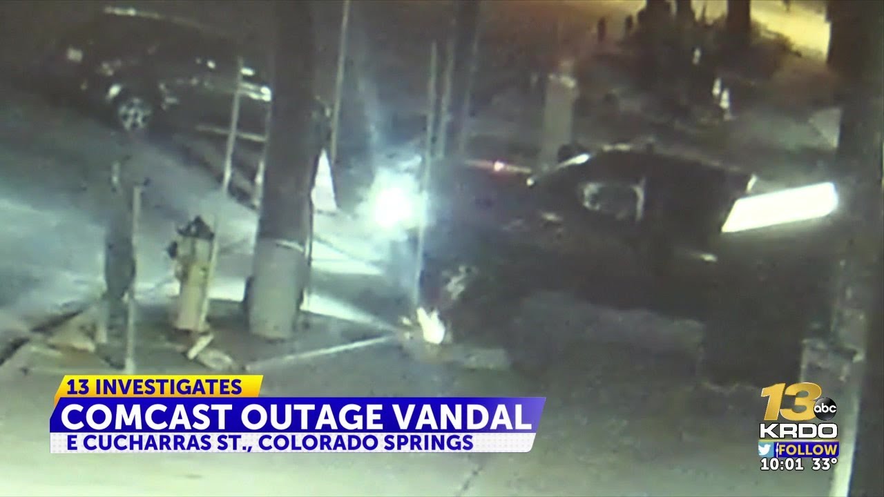 Video shows suspected vandal cutting fiber line, thousands lose ...