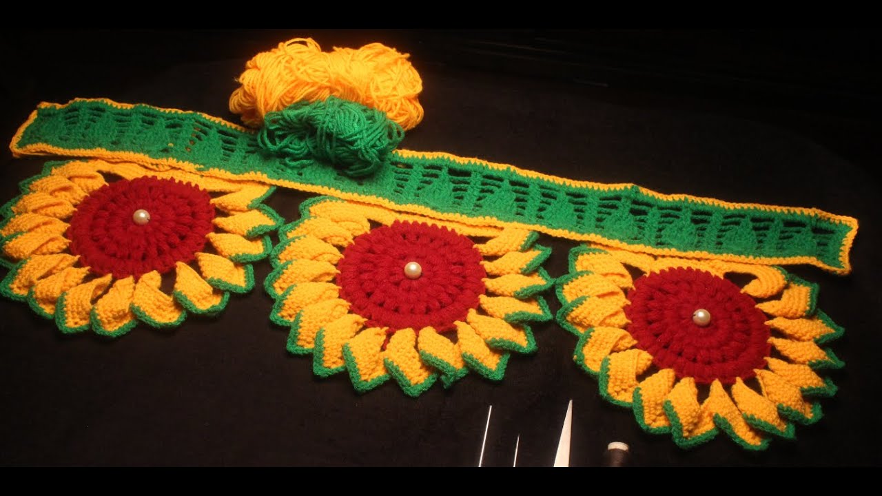 ( PART- 1 ) crochet woolen toran | crochet Door hanging toran | crochet ...