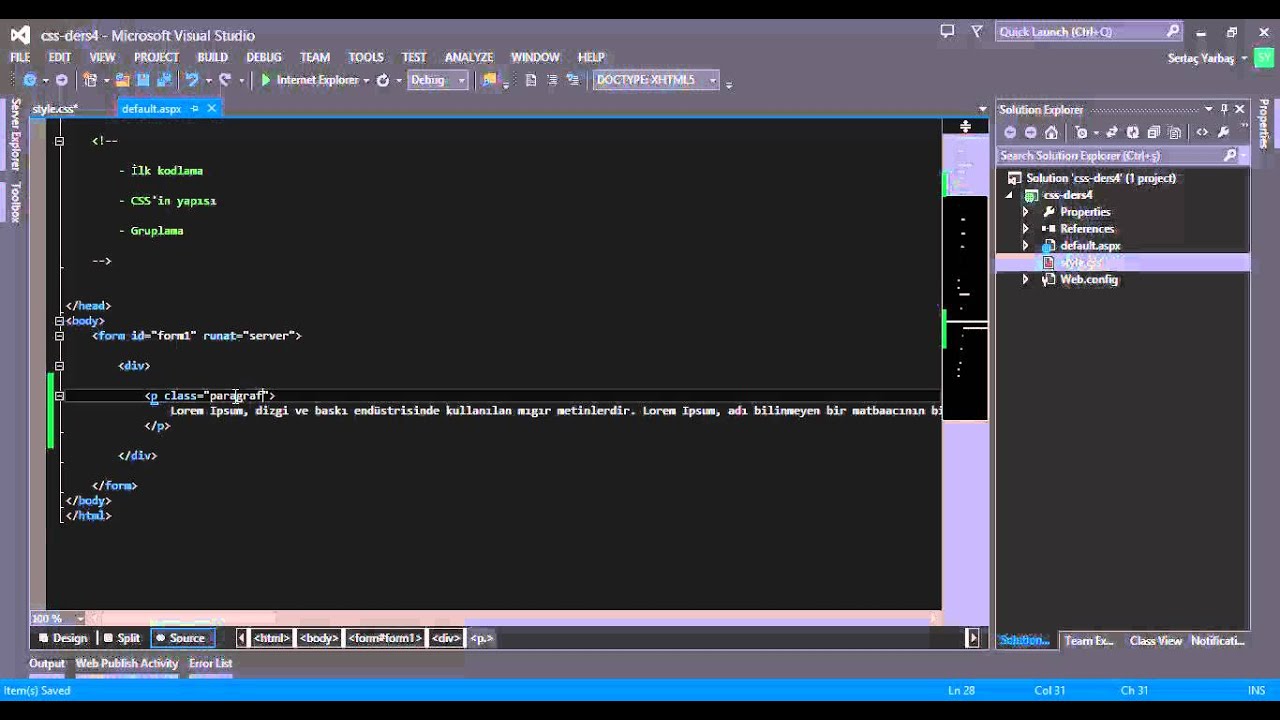 CSS Görsel Eğitim - Ders 4 - YouTube