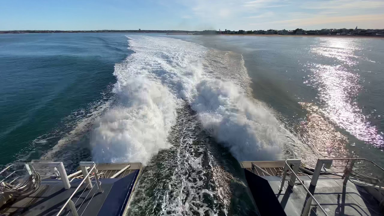 M/V Iyanough Accelerating To Top Speed - YouTube