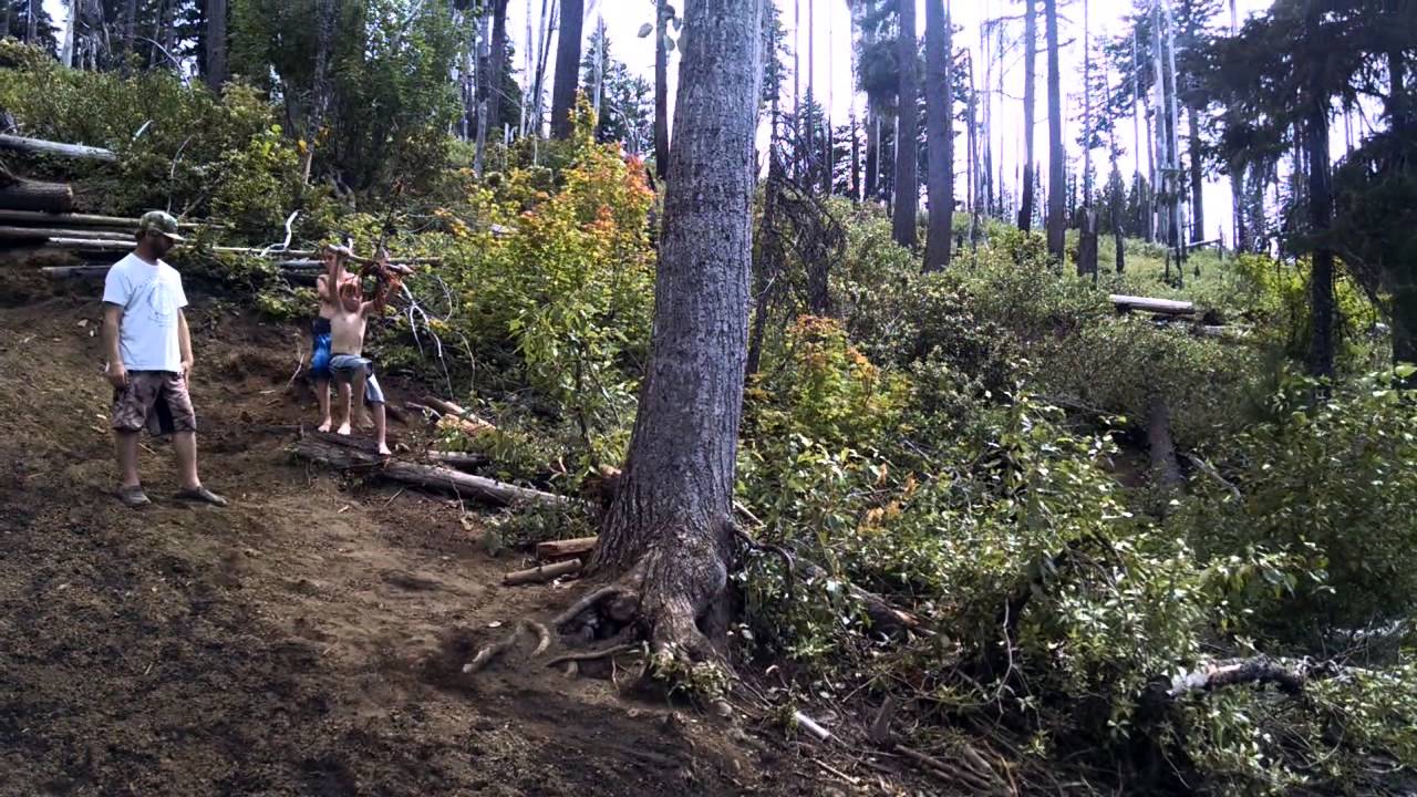 Scout lake rope swing - YouTube