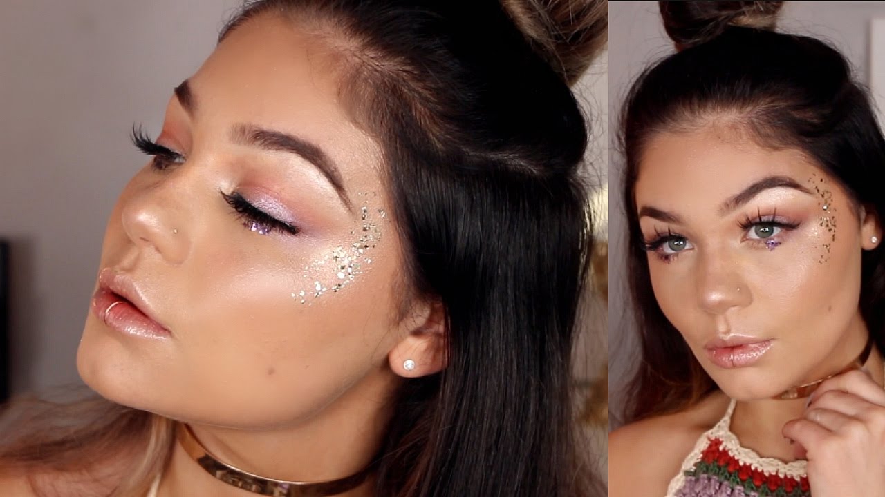 Music Festival Inspired Makeup Tutorial | Blissfulbrii - YouTube