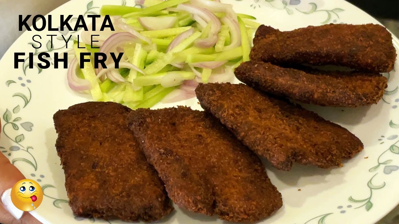 Kolkata style fish fry | how to make fish fry | bhetki fry 🐟 - YouTube