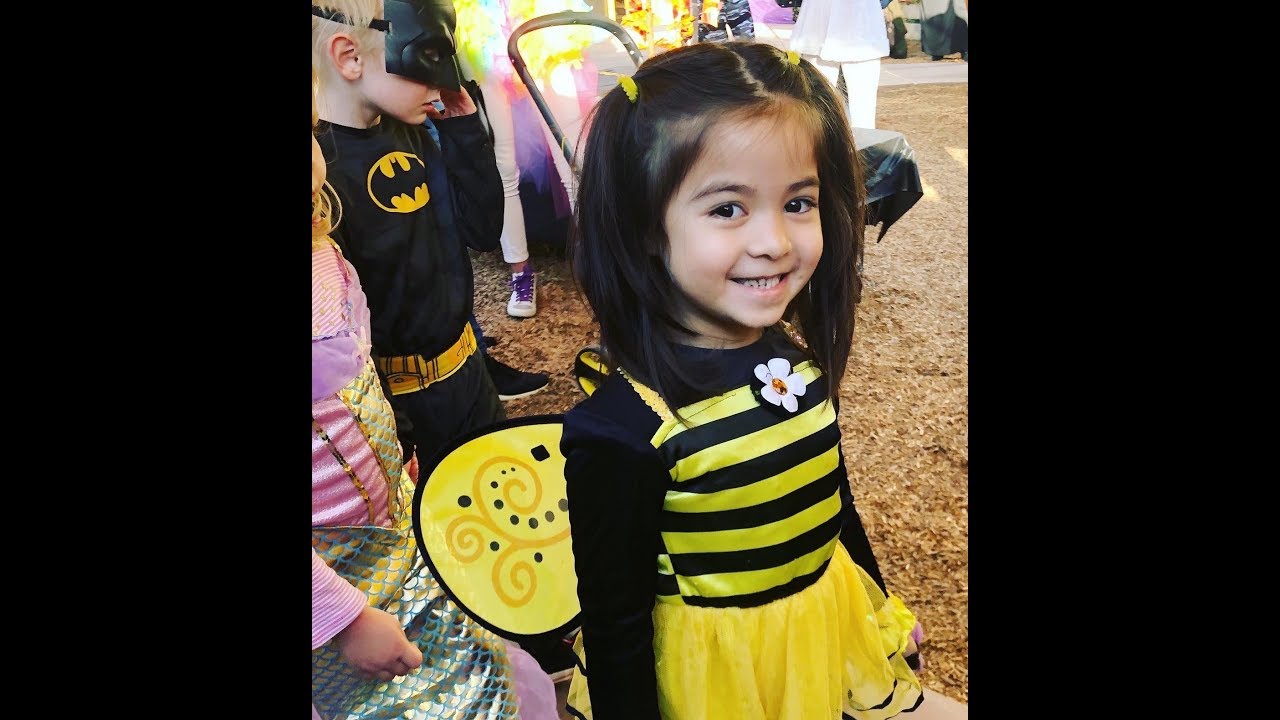 Leila in BEE COSTUME for Halloween! - YouTube