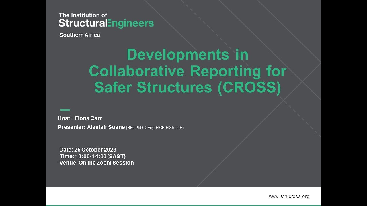 Developments in Collaborative Reporting for Safer Structures (CROSS) by ...