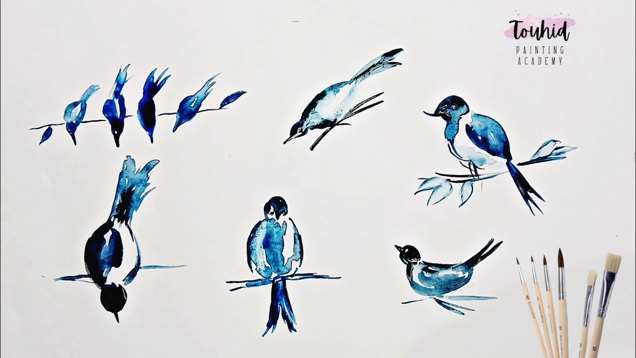 Beginner's Guide to Bird Painting 🎨 - YouTube