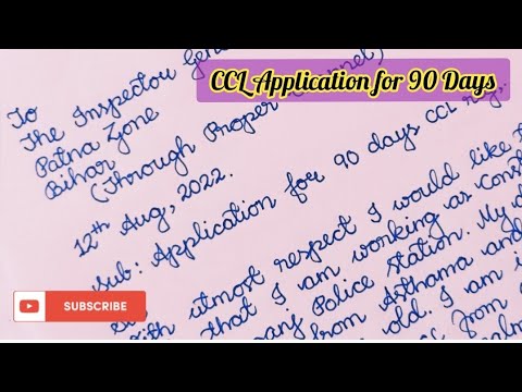 Child Care Leave Letter| Application for child care leave| CCL availing ...