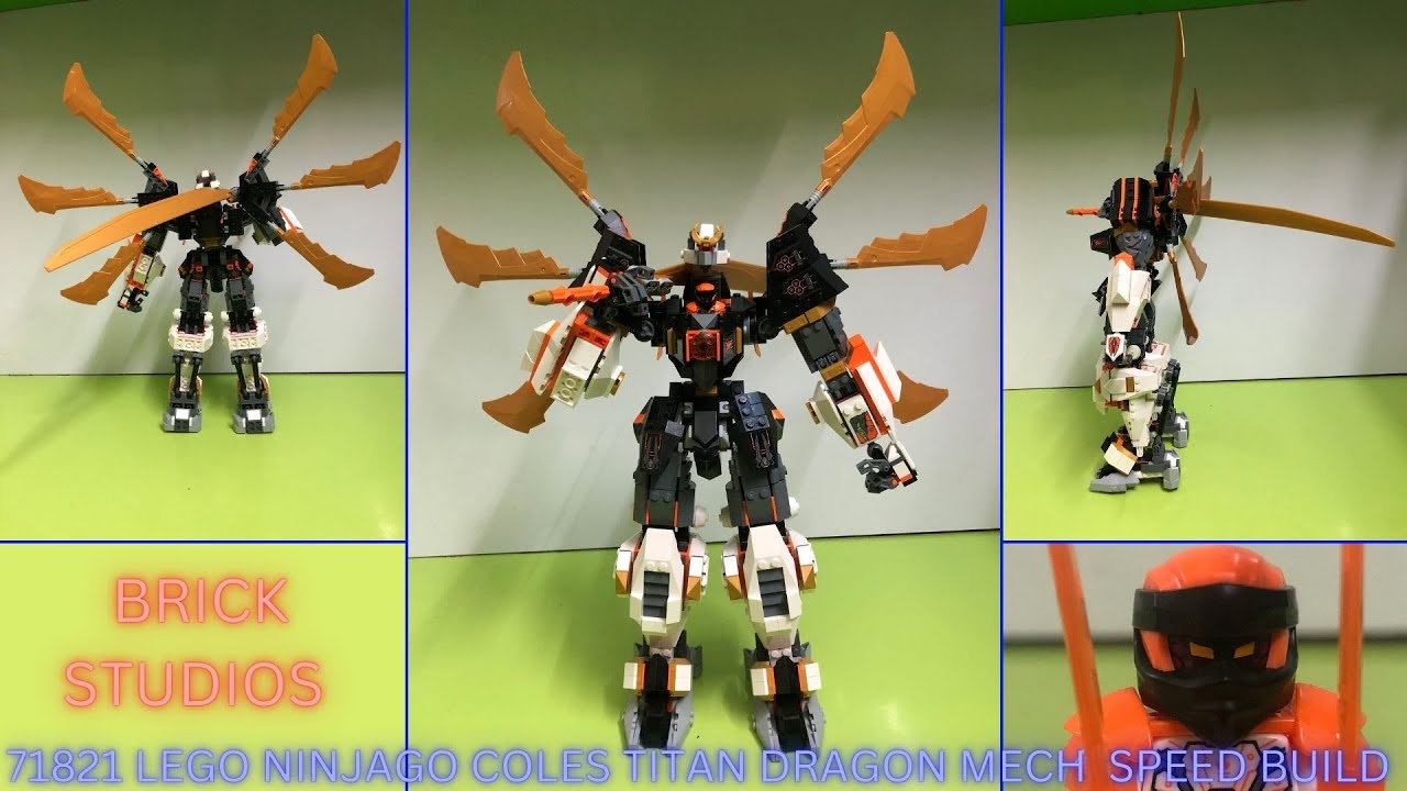 71821 LEGO Ninjago Coles Titan Dragon Mech | Speed build | BRICK STUDIOS - YouTube