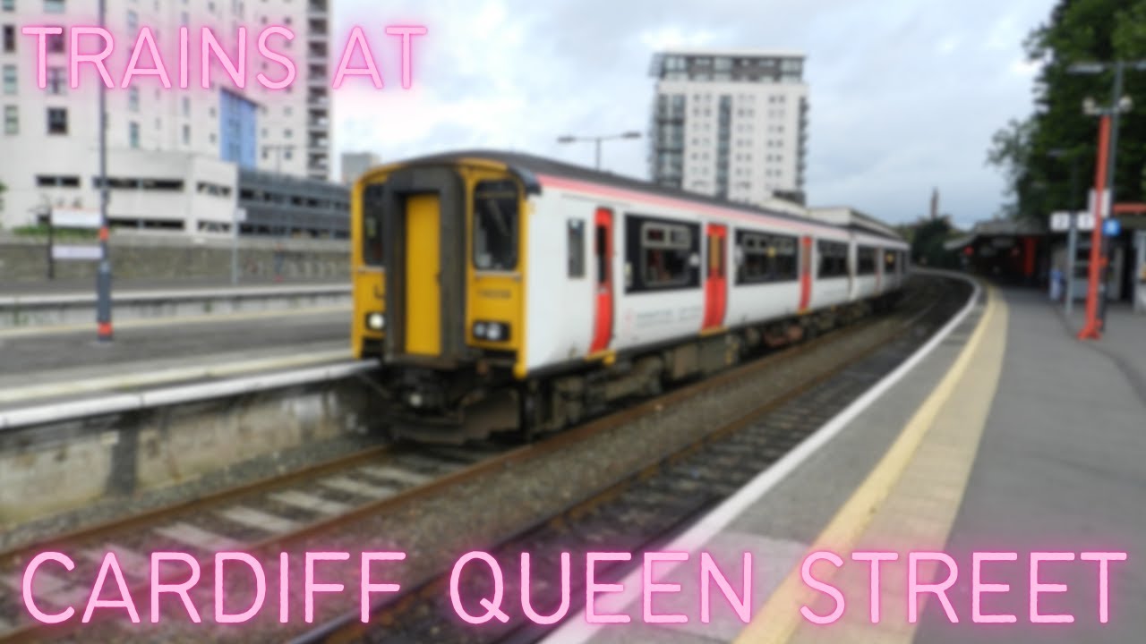 Trains at Cardiff Queen Street on 04/08/2024 - Trenau yn Heol y ...