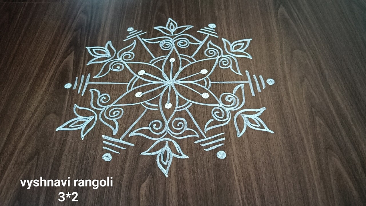 daily muggulu with dots 🌺 || easy simple muggulu 🌺 || simple chukkala ...