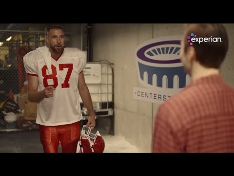 Experian Commercial 2023 Travis Kelce Stats Ad Review - YouTube