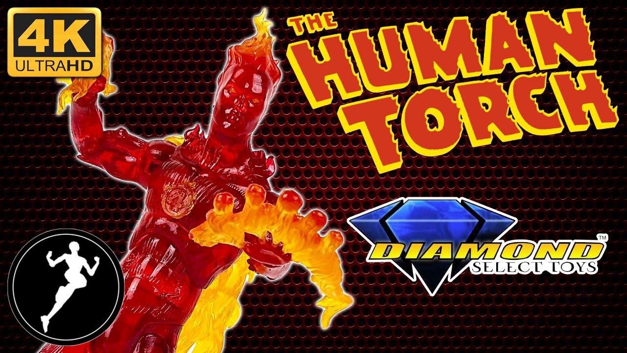 Обзор фигурки Человек-Факел/Human-Torch (Diamond Select) - YouTube