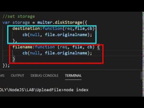 Multer upload file NodeJS - YouTube