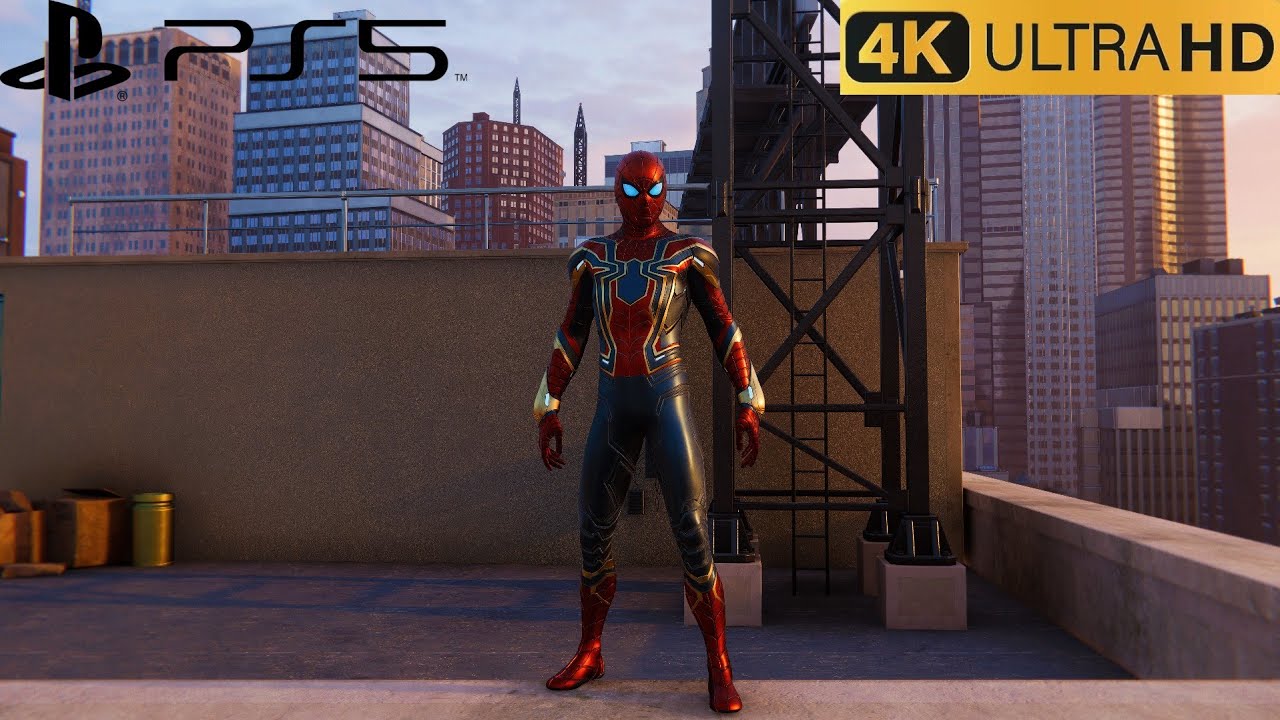 Spider-Man Remastered Iron Spider Suit PS5 Gameplay 4K 60FPS Combat ...