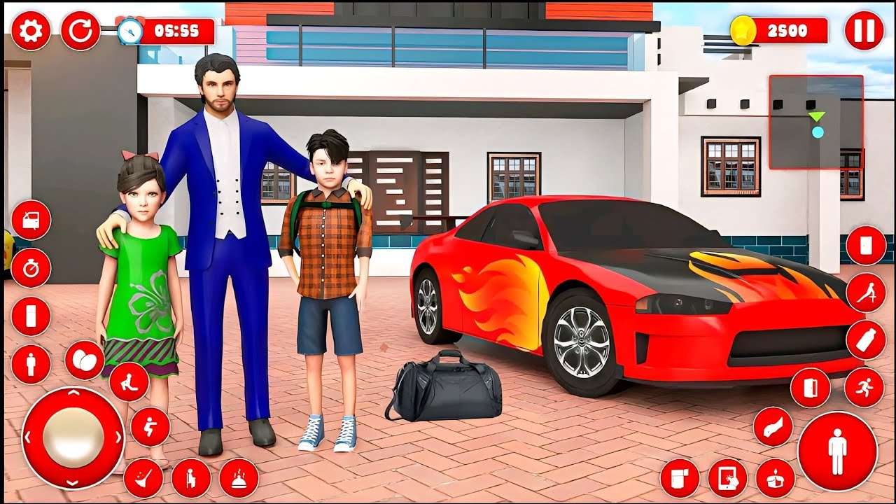 Virtual Single Dad Simulator Game-Virtual Happy Family Dad Android ...