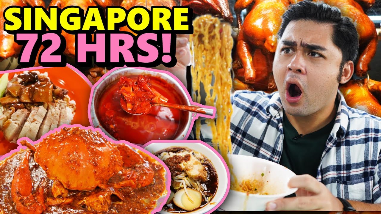 FILIPINO tries SINGAPORE Local Street Food!! 72 Hours of EATING! (Full ...