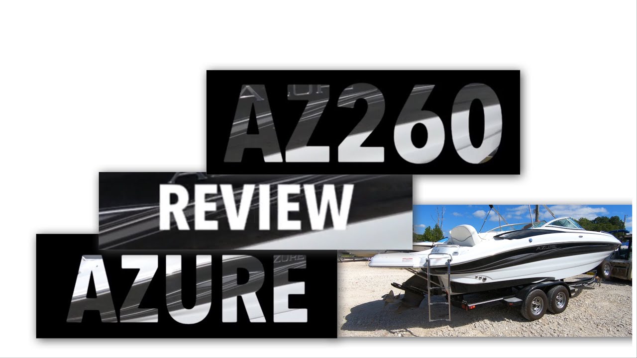 2008 Azure by Bennington AZ 258 260 DB Open Bow Deck Boat Test Review ...