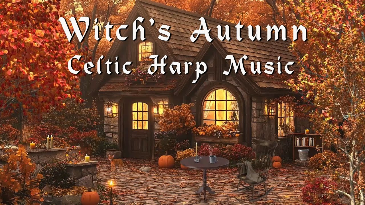 Witch's Autumn 🍂- Celtic Harp Music - Enchanting Witchcraft Music - 🌙 ...