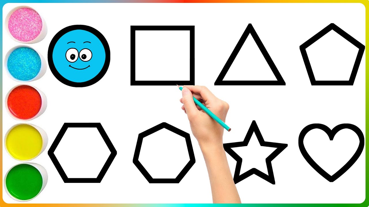 Learn Shapes,Colors,Educational video for Kids | shapes coloring ...