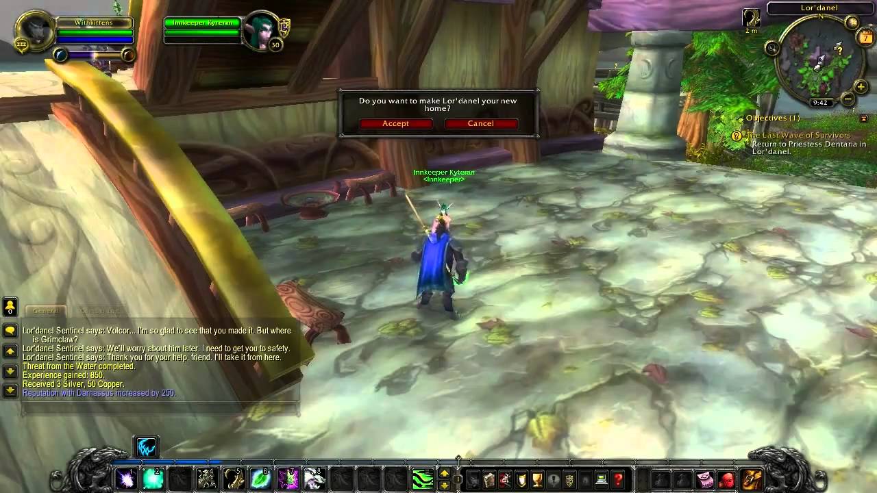 WoW Cataclysm Guide - Worgen levelling in Darkshore Part 1 - YouTube