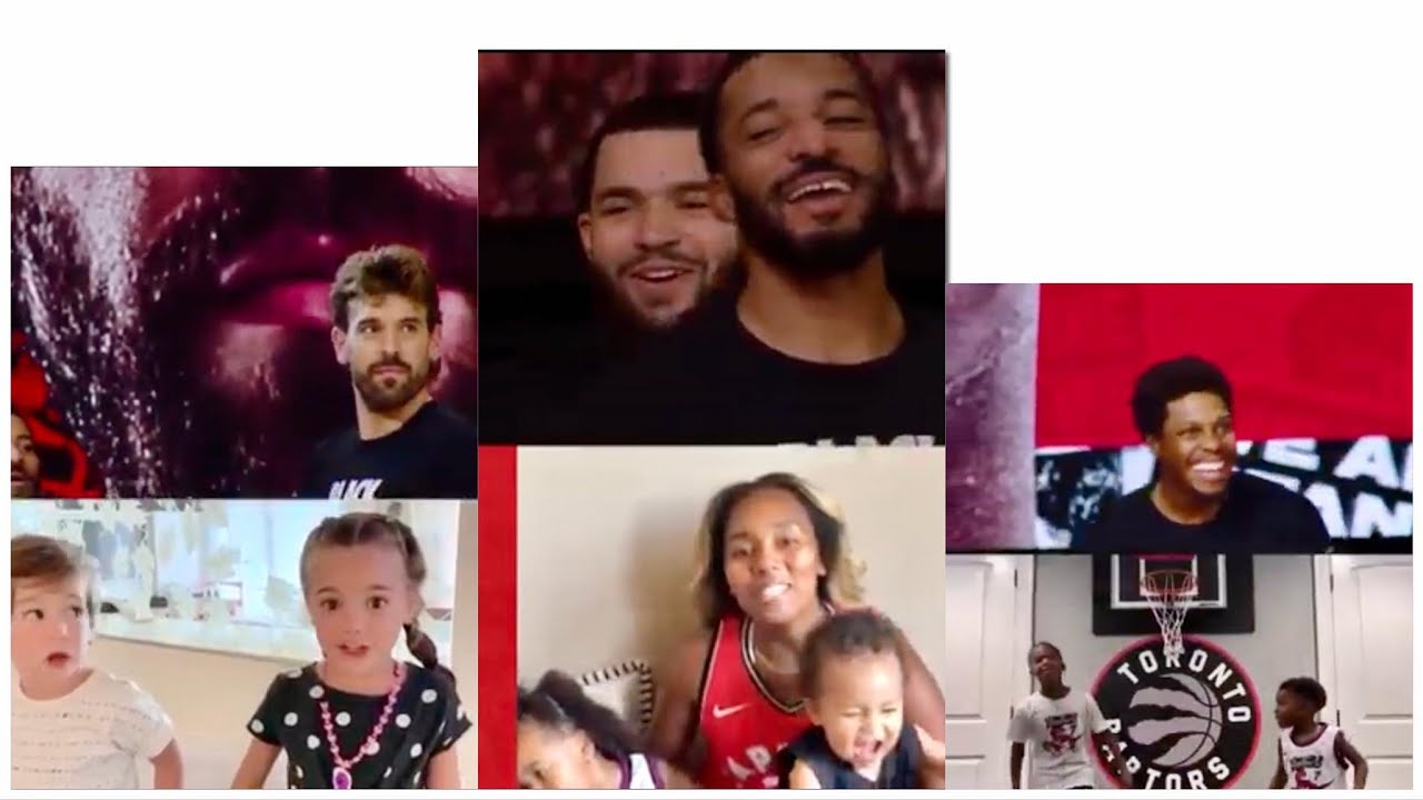 Toronto Raptors Starting Five Introduced by their FAMILY and their ...