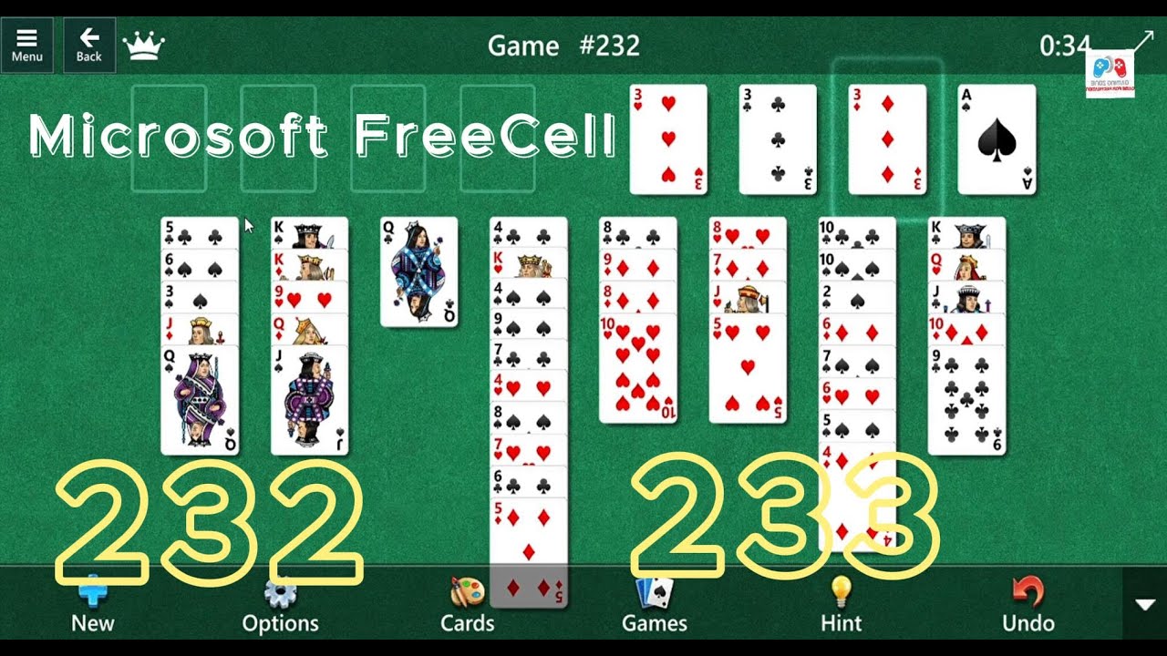 Master Microsoft Solitaire FreeCell Nos. 232 & 233 | Expert Tips & Solutions - YouTube