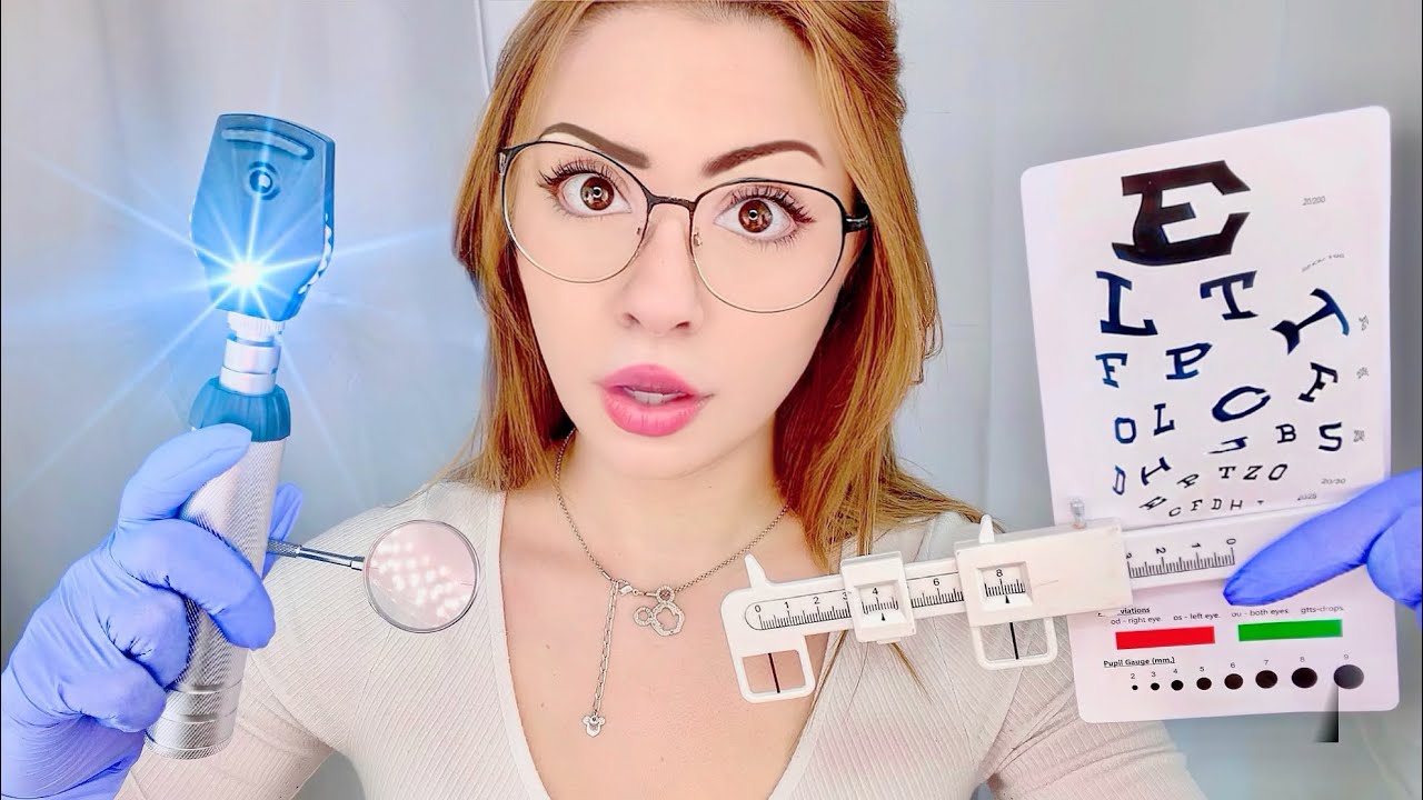 ASMR Eye Exam EVERYTHING IS WRONG, Doctor Roleplay Lens 1 or 2 Test ...