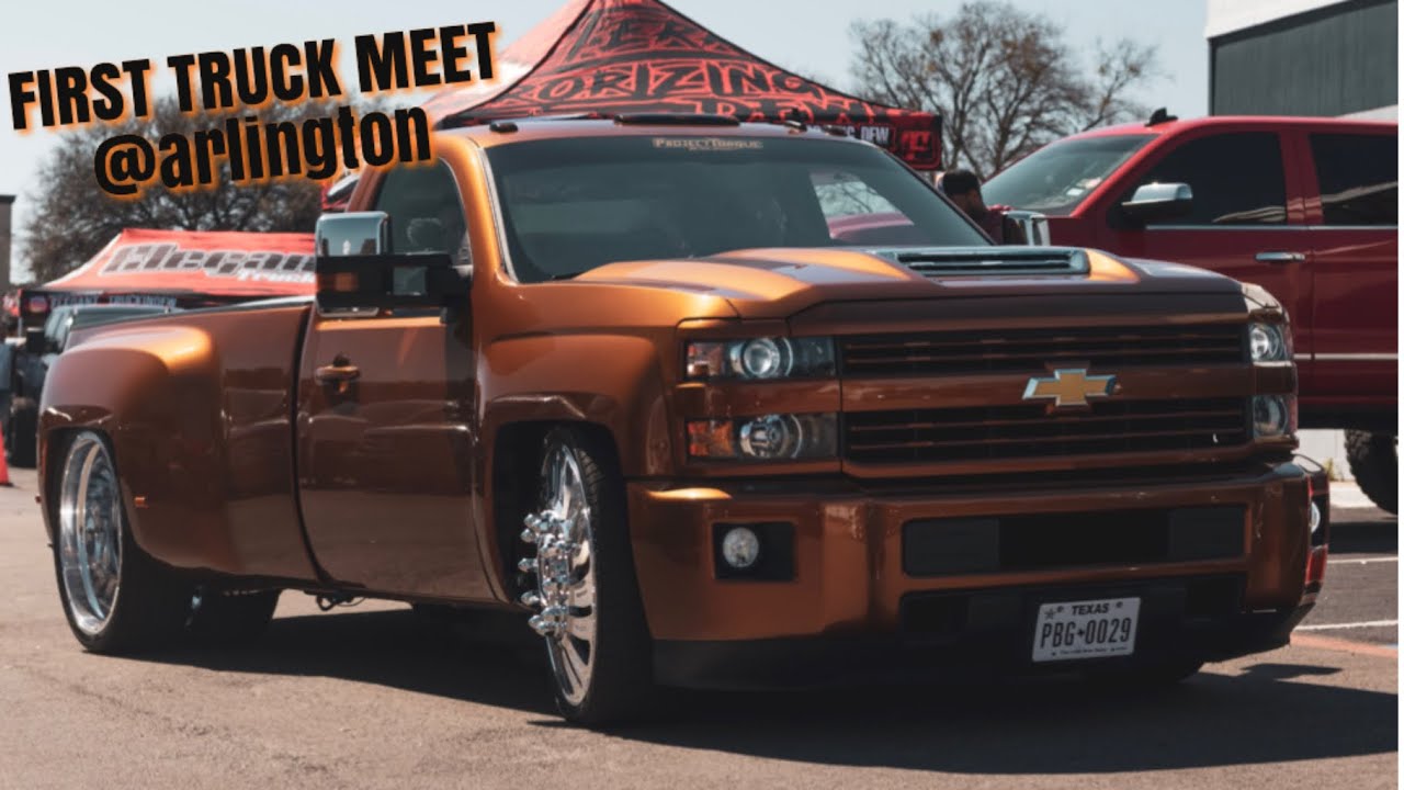 THE BABY DUALLY'S FIRST TRUCK MEET- DALLAS ELITE MEET @ ARLINGTON - YouTube