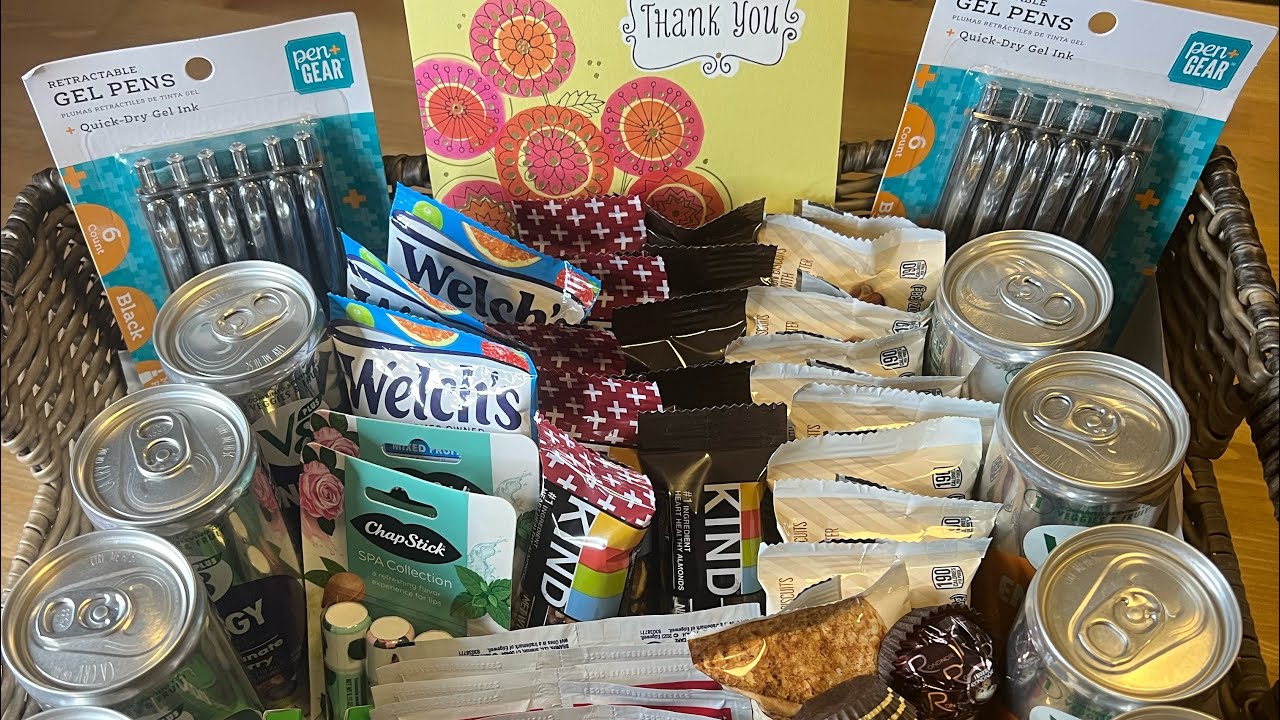 Making a gift basket for all the doctors and nurses at my urgent care ...