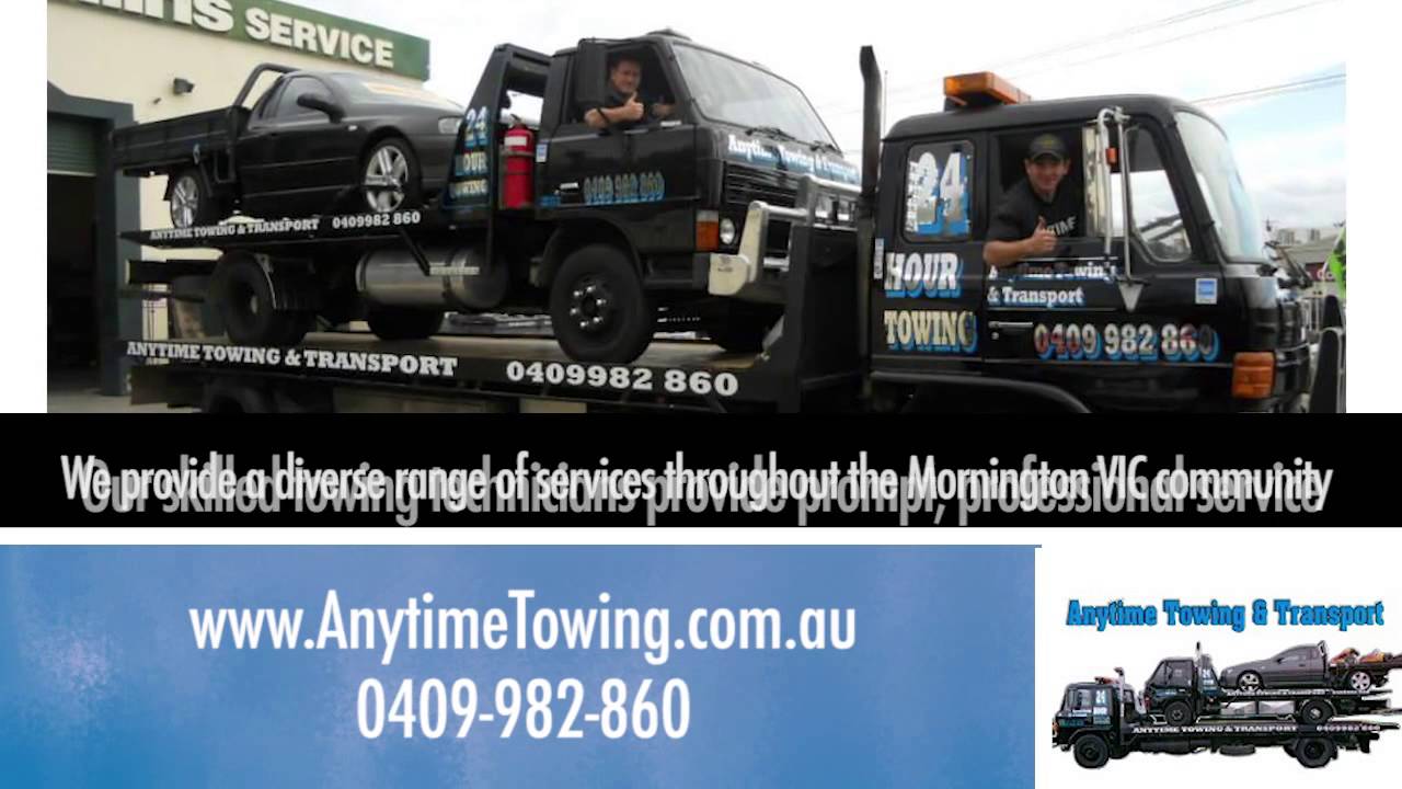 Towing Service, Mornington- Anytime Towing & Transport - YouTube