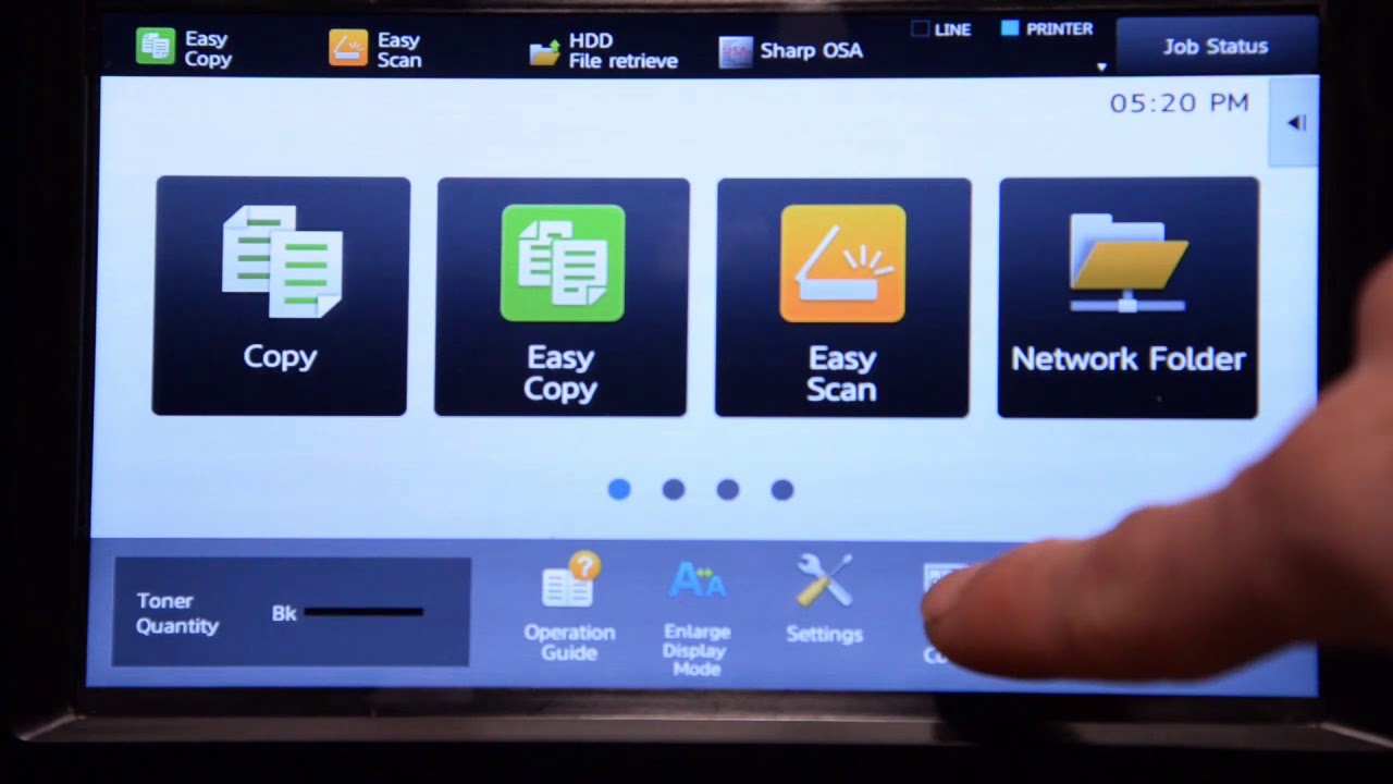 How to get a Meter Read Sharp MX Series - YouTube