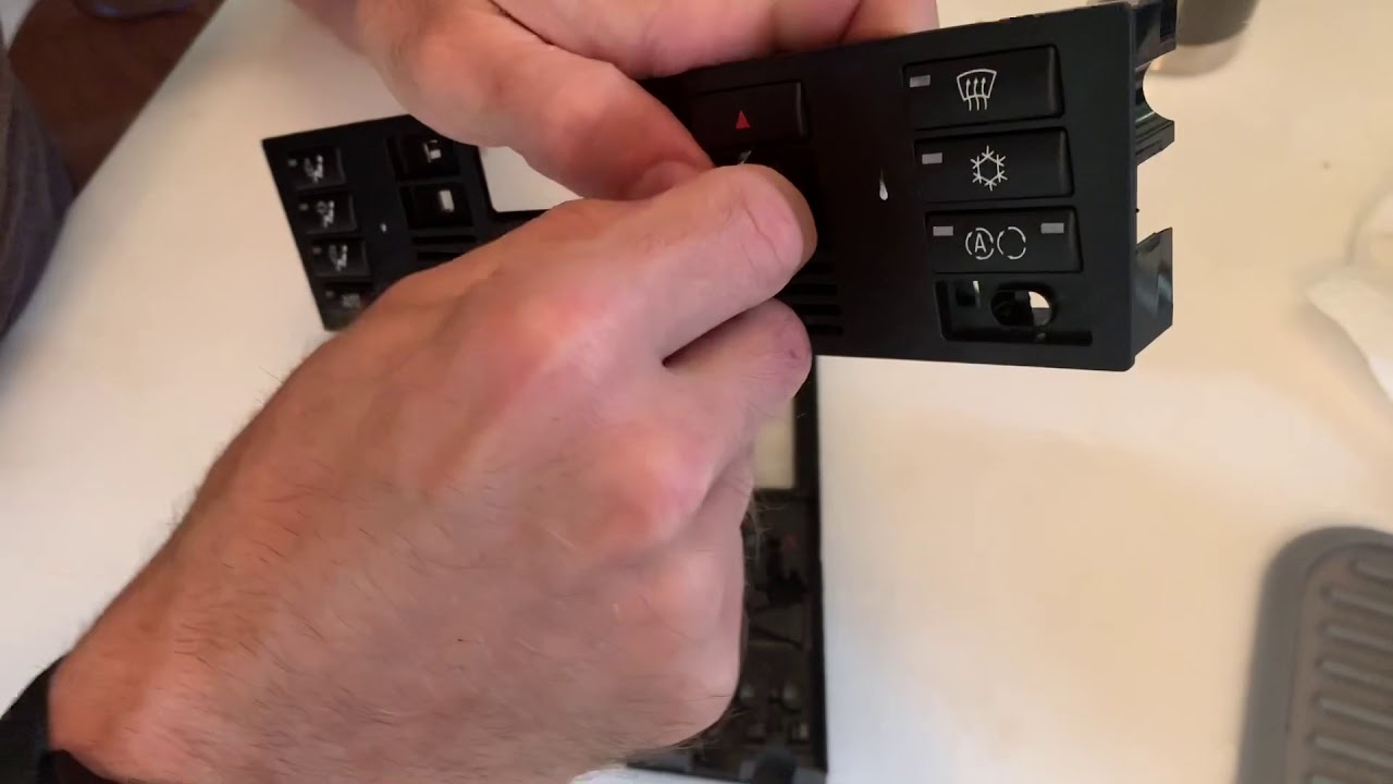 Frustration Free - E39 HVAC Panel Button Replacement - YouTube